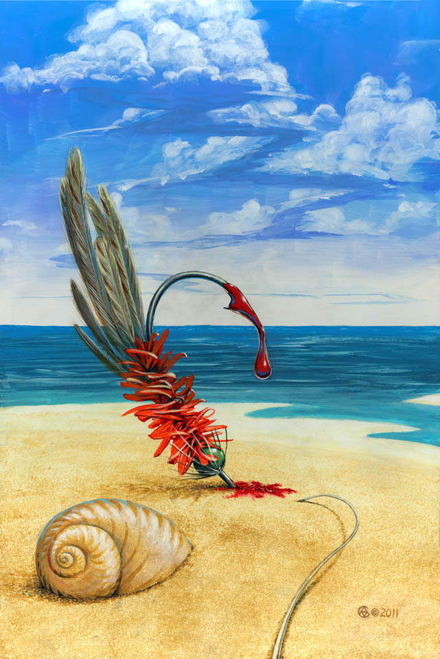 Bloody Fly (original painting) » The River's Edge