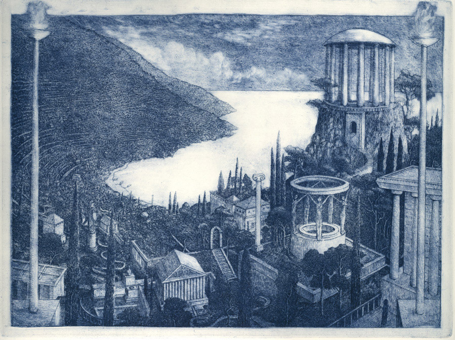 Ithaca (etching) » The River's Edge