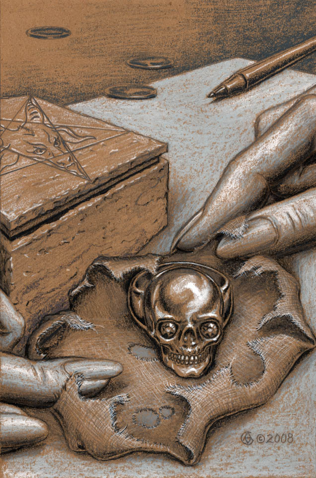Skull Ring (original drawing) » The River's Edge