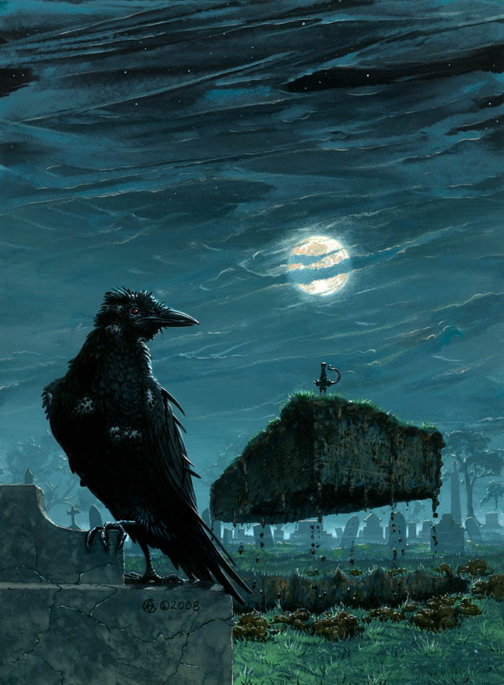A Familiar Crow (medium-sized print) » The River's Edge