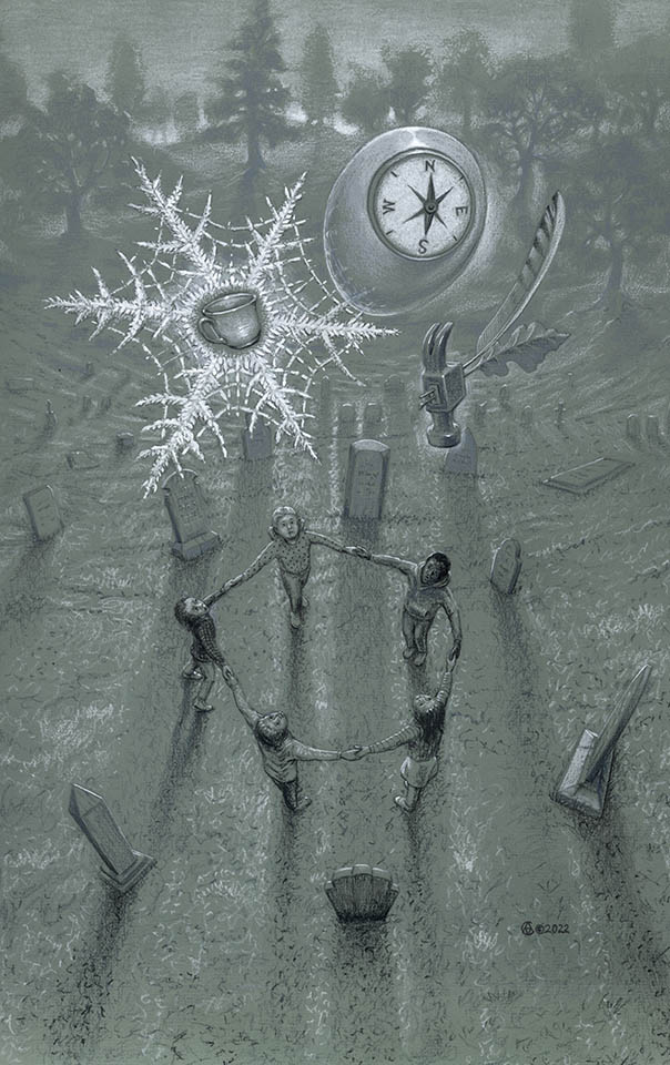 Angels at Play (original drawing) » The River's Edge
