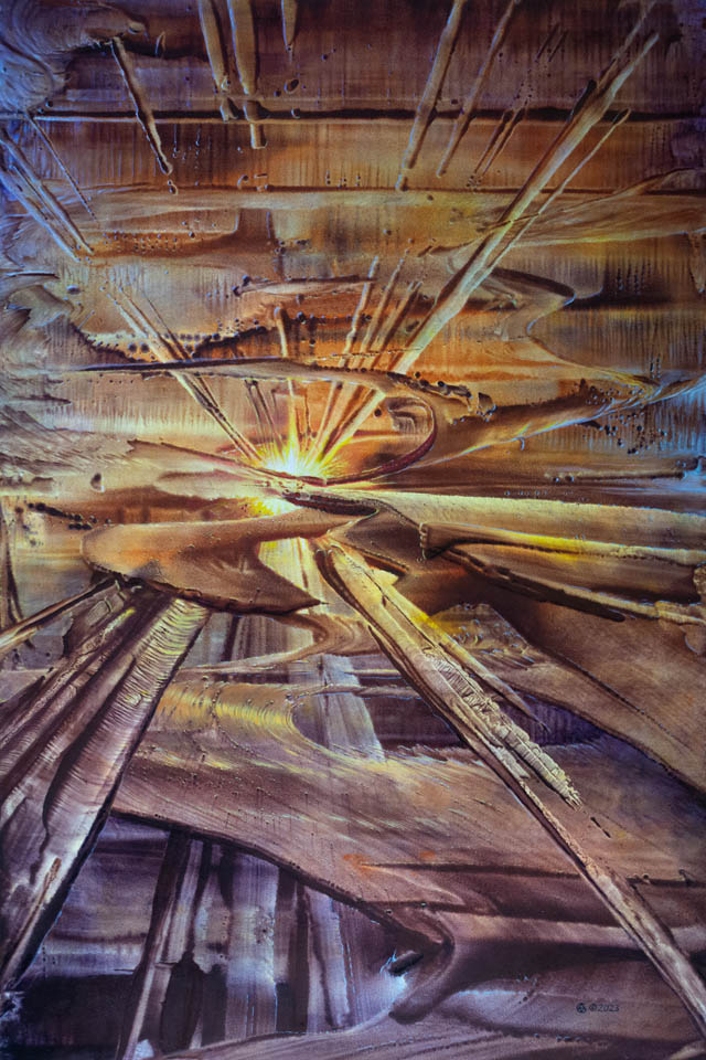 Banana Peel Nebula (original painting) » The River's Edge