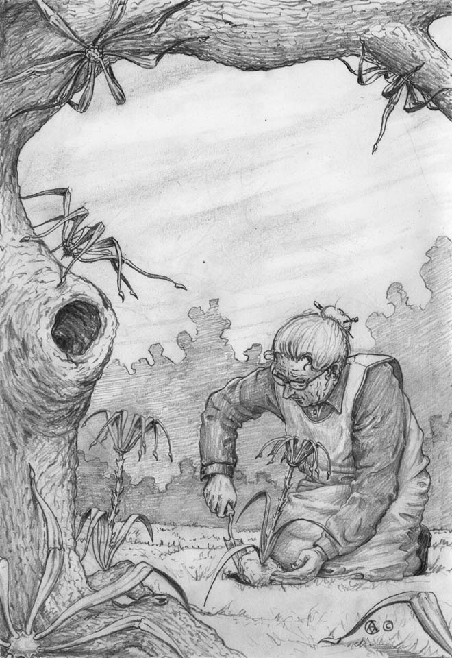 Sketch for "Crawlers" (original drawing) » The River's Edge